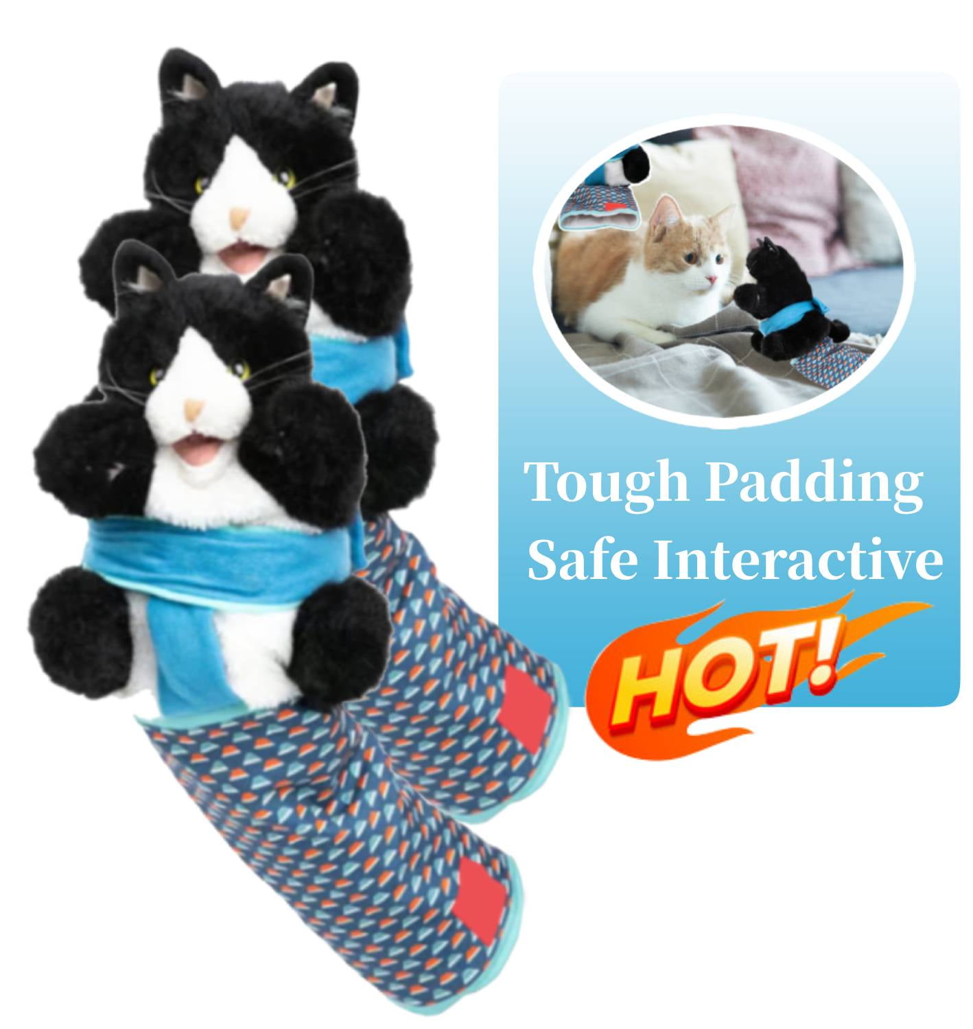 Interactive Cat Wrestling Hand Puppet Wrestling Glove Cats Interactive ...