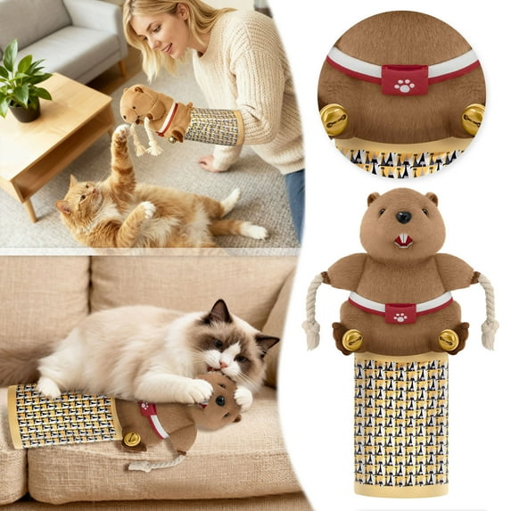 Interactive Cat Wrestling Puppet Glove with Tough Padding for Playful ...