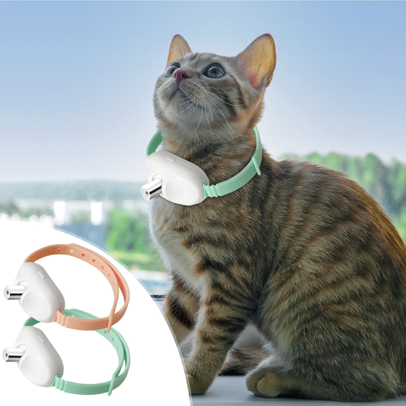Interactive Cats Collar, Automatic Wearable Collar, USB Rechargeable, Smart Toys, For Indoor ...