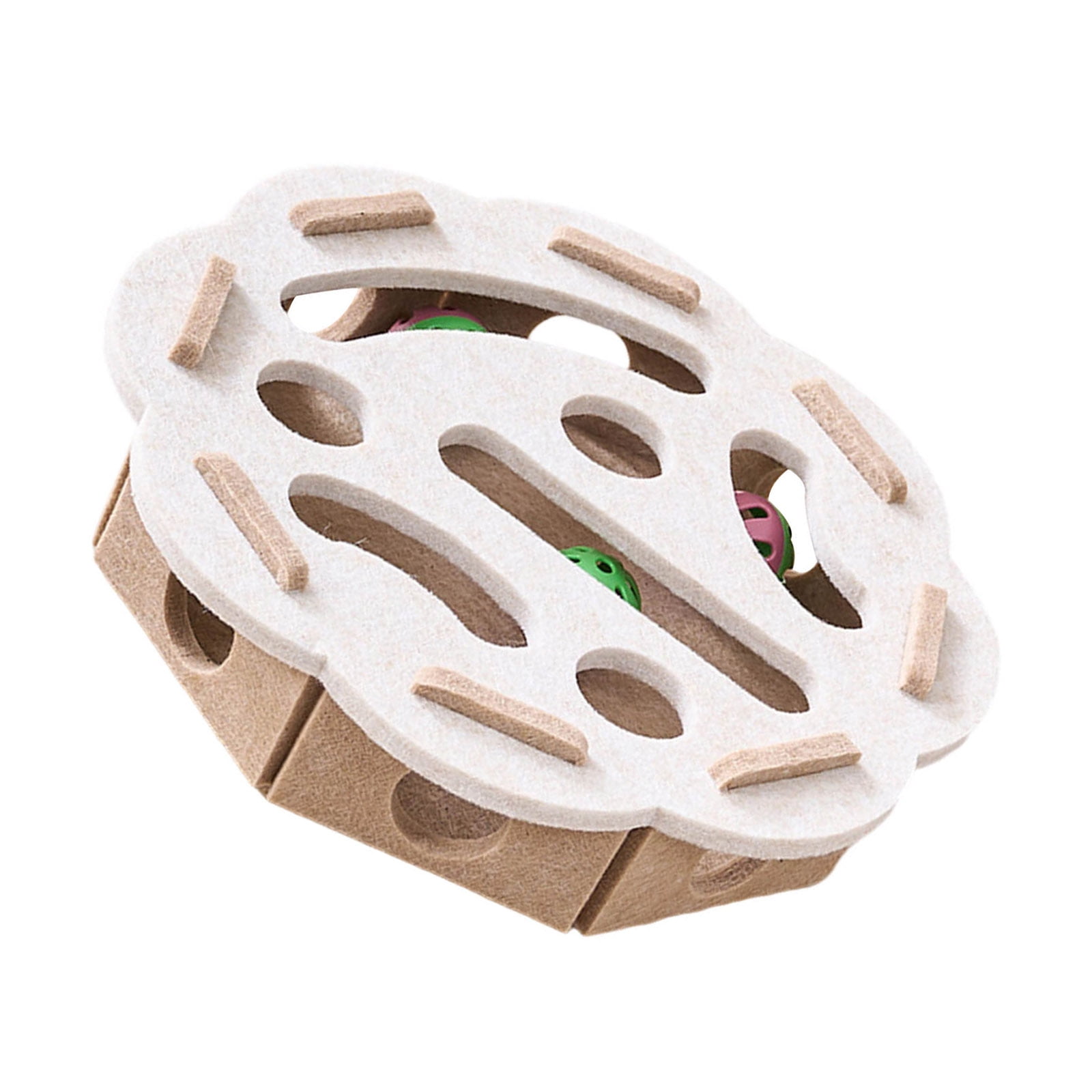 Interactive Cats Puzzle Box Toy With Holes and Bells For Mental ...