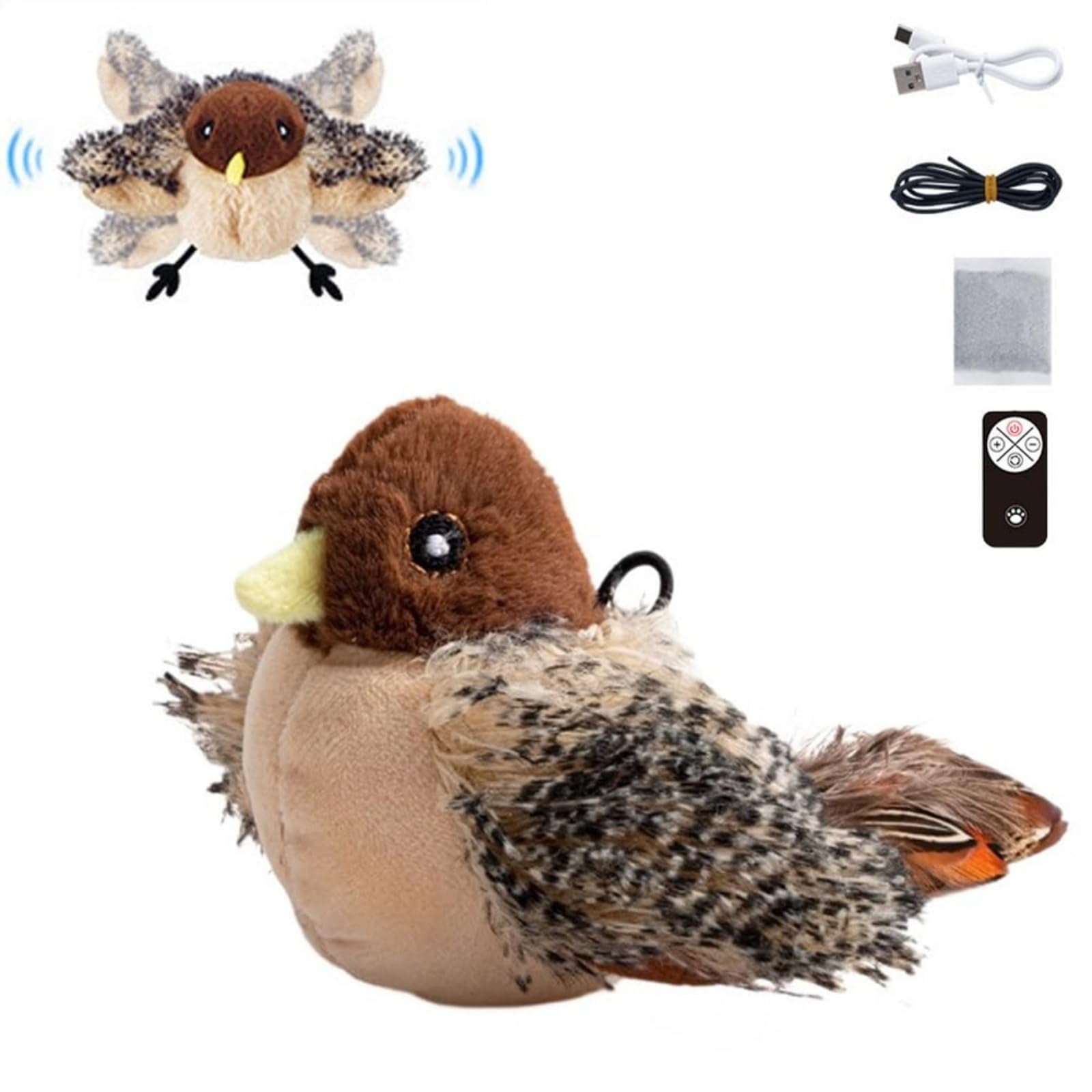 Interactive Chirping Bird Cat, Cat Toy, Simulated Chirping Bird ...