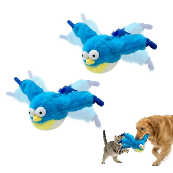 Interactive Chirping Bird Cat Toy,2025 New Flying Bird Cat Toy Flapping ...