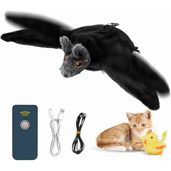 Interactive Chirping Bird Cat Toy,2026 New Flying Bird Cat Toy Flapping ...