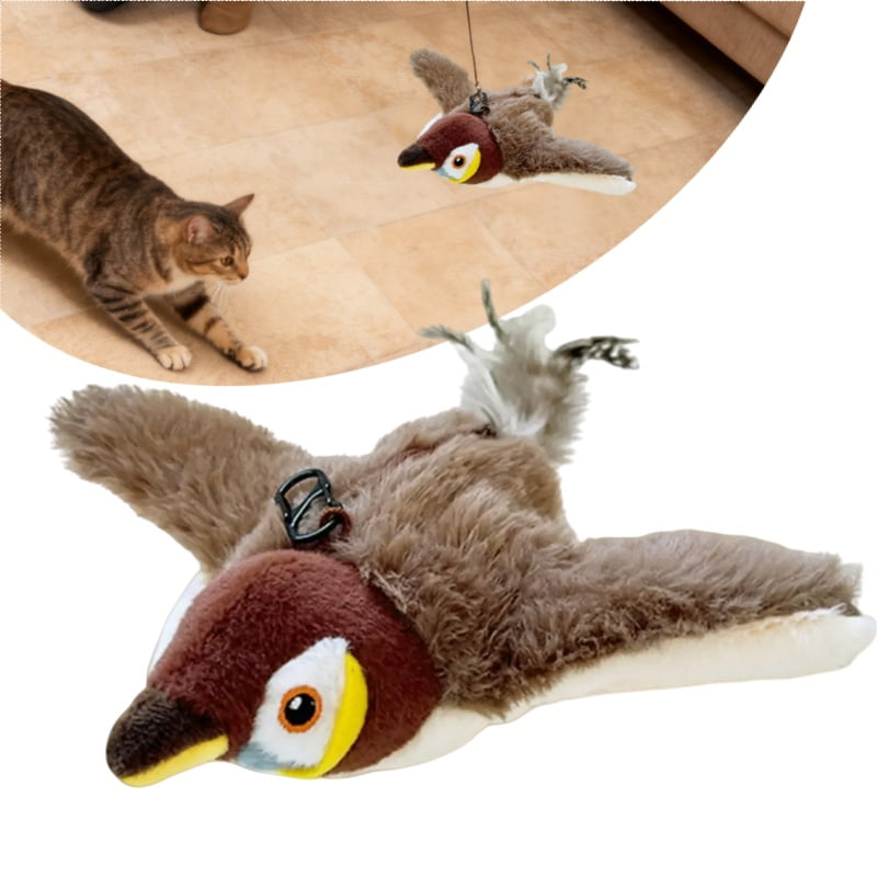 Interactive Chirping Bird Cat Toy with Flapping Wings 2025 New ...