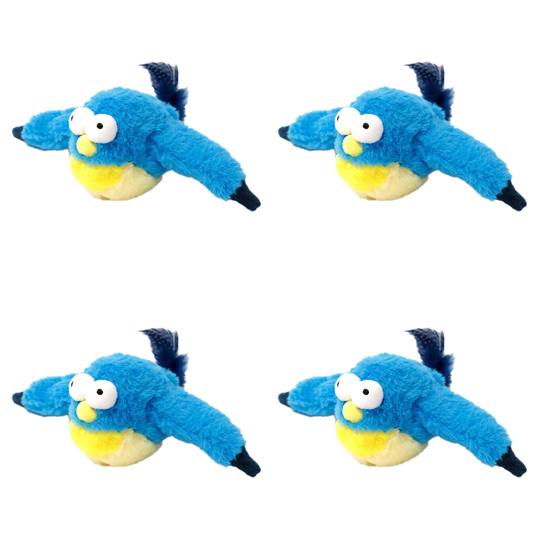 Upgraded Cat Toys Interactive Chirping Flapping Bird Cat Toy USB ...