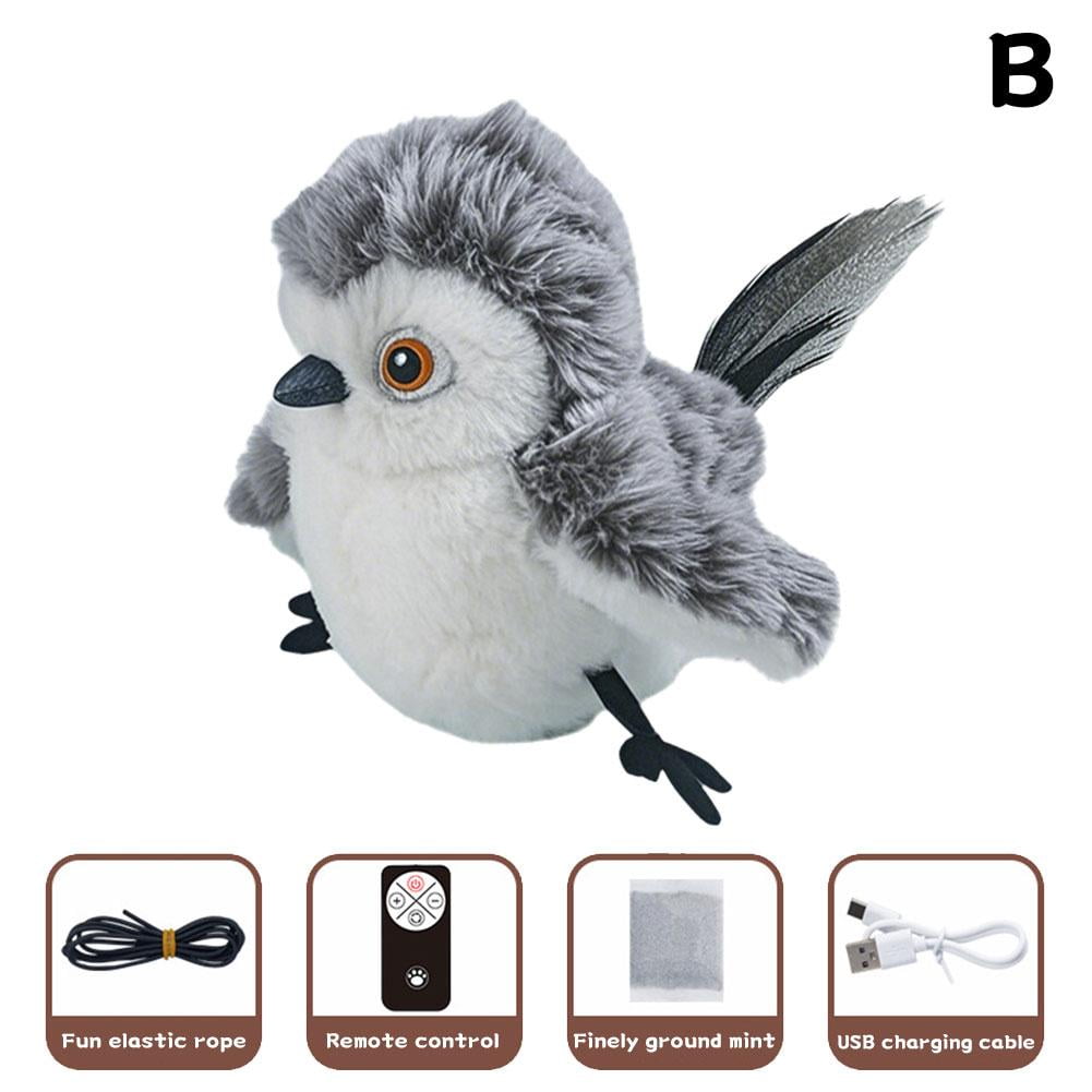 Interactive Chirping Bird Toy,2025 New Lifelike Flying Bird Toy ...