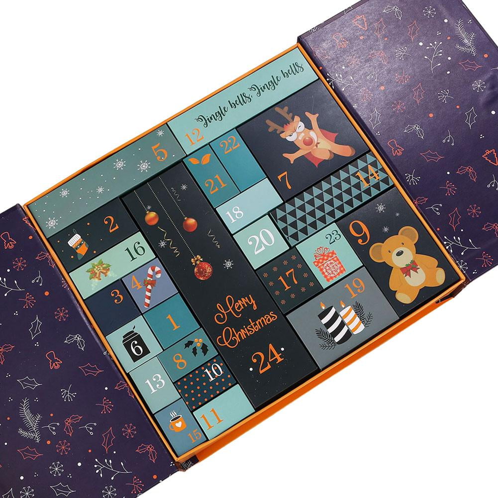 Interactive Christmas Countdown Blind Box - Fill with Treasures for a ...