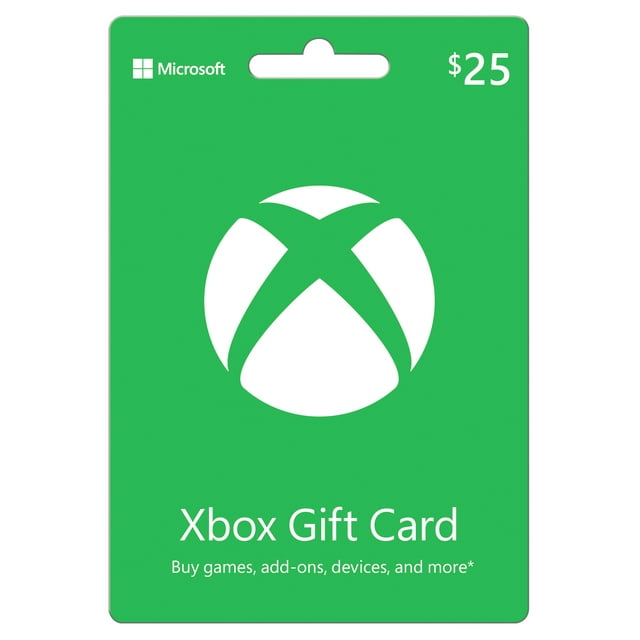 Interactive Commicat Xbox Microsoft Gift Card 2015 $25 - Walmart.com