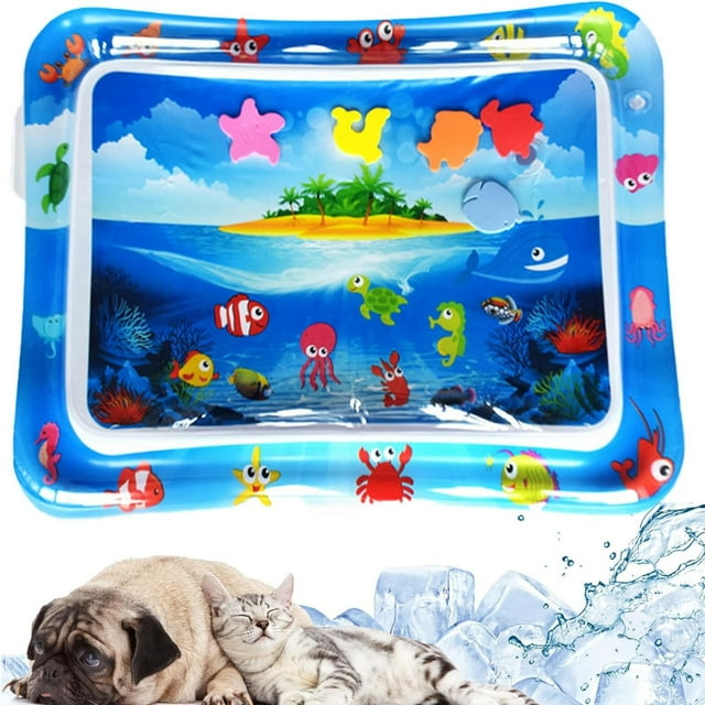 Interactive Cooling Water Sensory Pet Mat for Cats - Engaging Fun ...