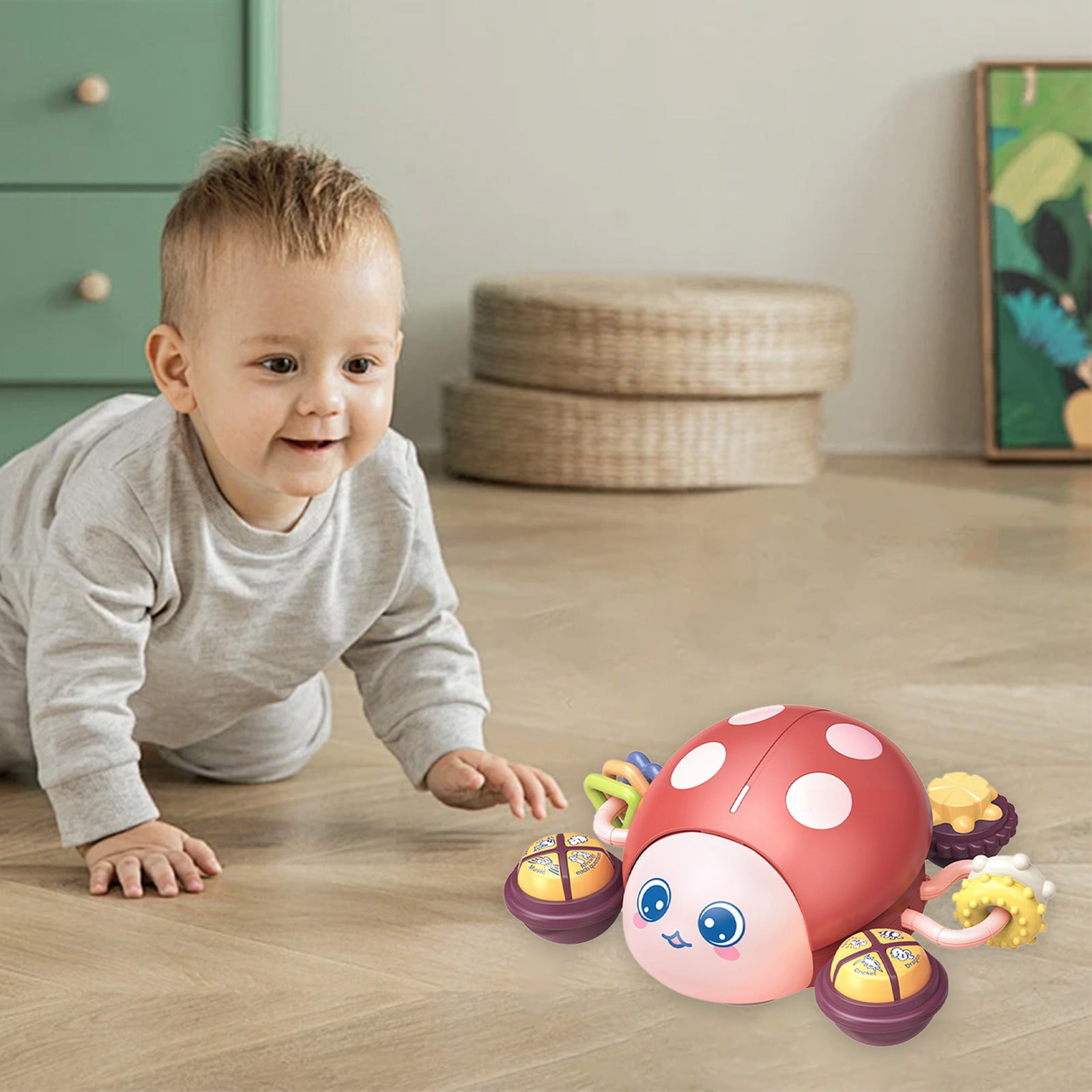 Interactive Crawling Insect Toy For Toddlers Multifunctional Music ...