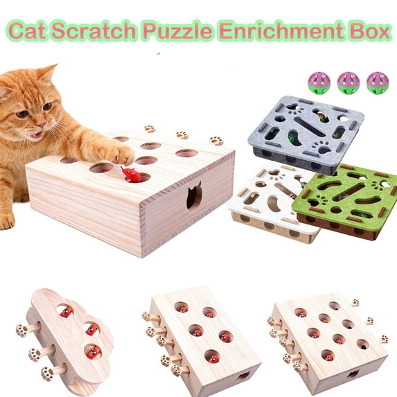 Interactive Digging Puzzle Game Box for Indoor Pets, Construction Scene ...