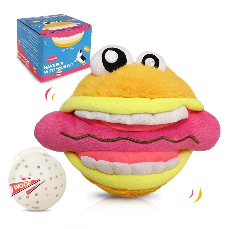 Interactive Dog Ball for Monster Plush Toy Shake Squeaky Crazy Bouncer ...