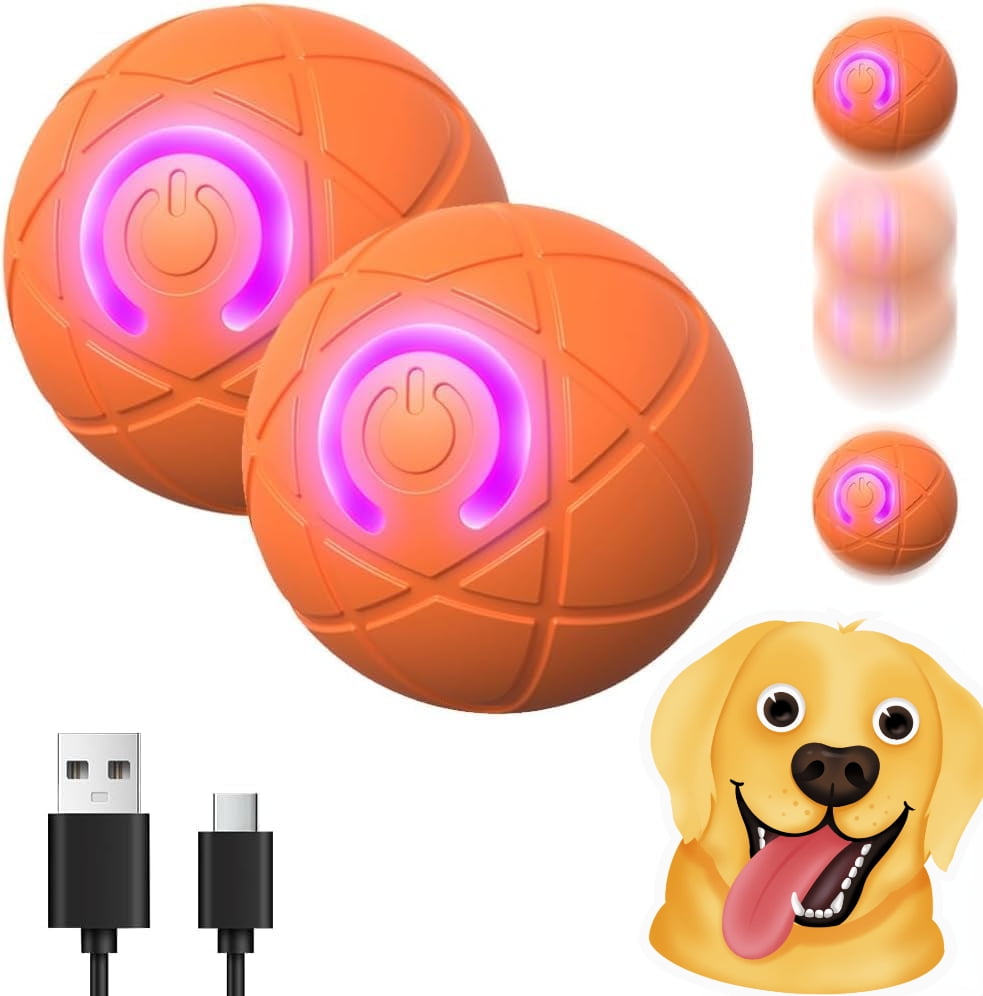 Interactive Dog Ball Toy, 2025 Upgrade Automatic Rolling Ball ...