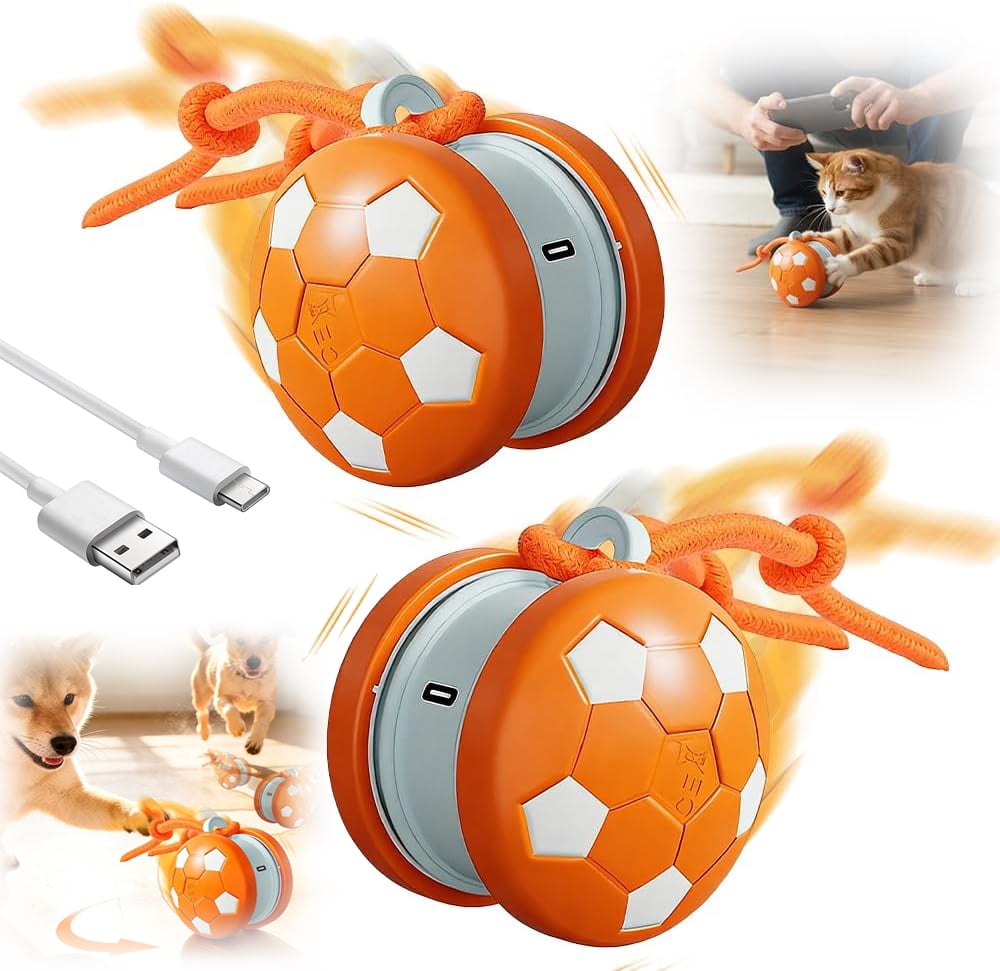 Interactive Dog Balls, Electric Moving and Rolling Enrichment Dogs Ball ...