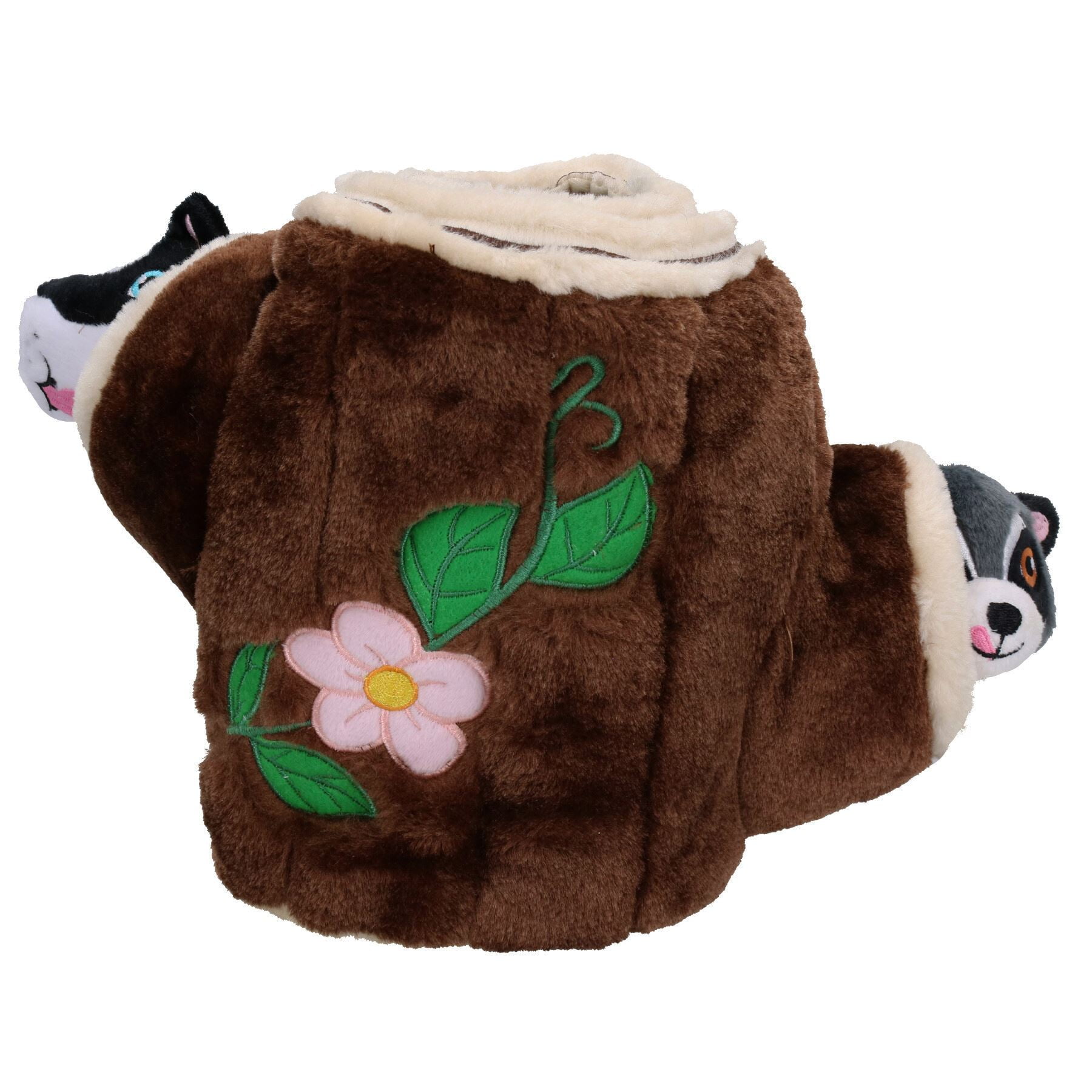 Interactive Dog Dig it Tree Trunk Burrow with 2 Cute Toys Play Puzzle ...