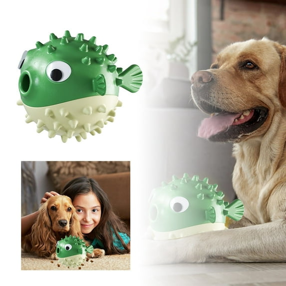 Interactive Dog Dispensing Toy with Squeaker for Mental Stimulation and ...