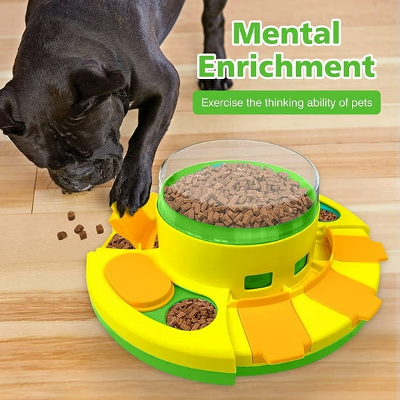Interactive Dog Puzzle Feeder for Mental Stimulation, 2-Level Treat ...
