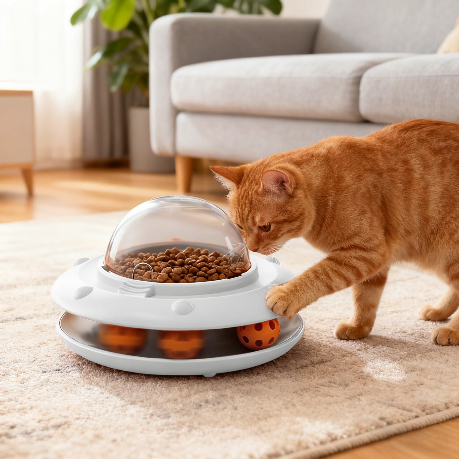 Interactive Dog Puzzle Toy Feeder Enrichment Device with Automatic ...