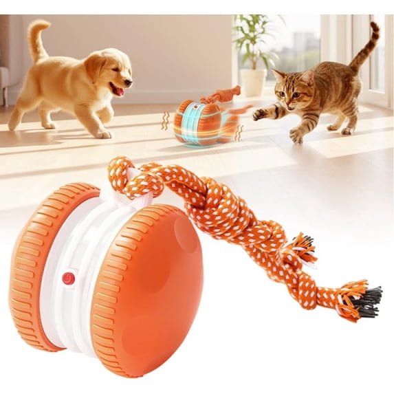 Interactive Dog Teaser Ball – Motion Activated Self-Rolling Toy for ...