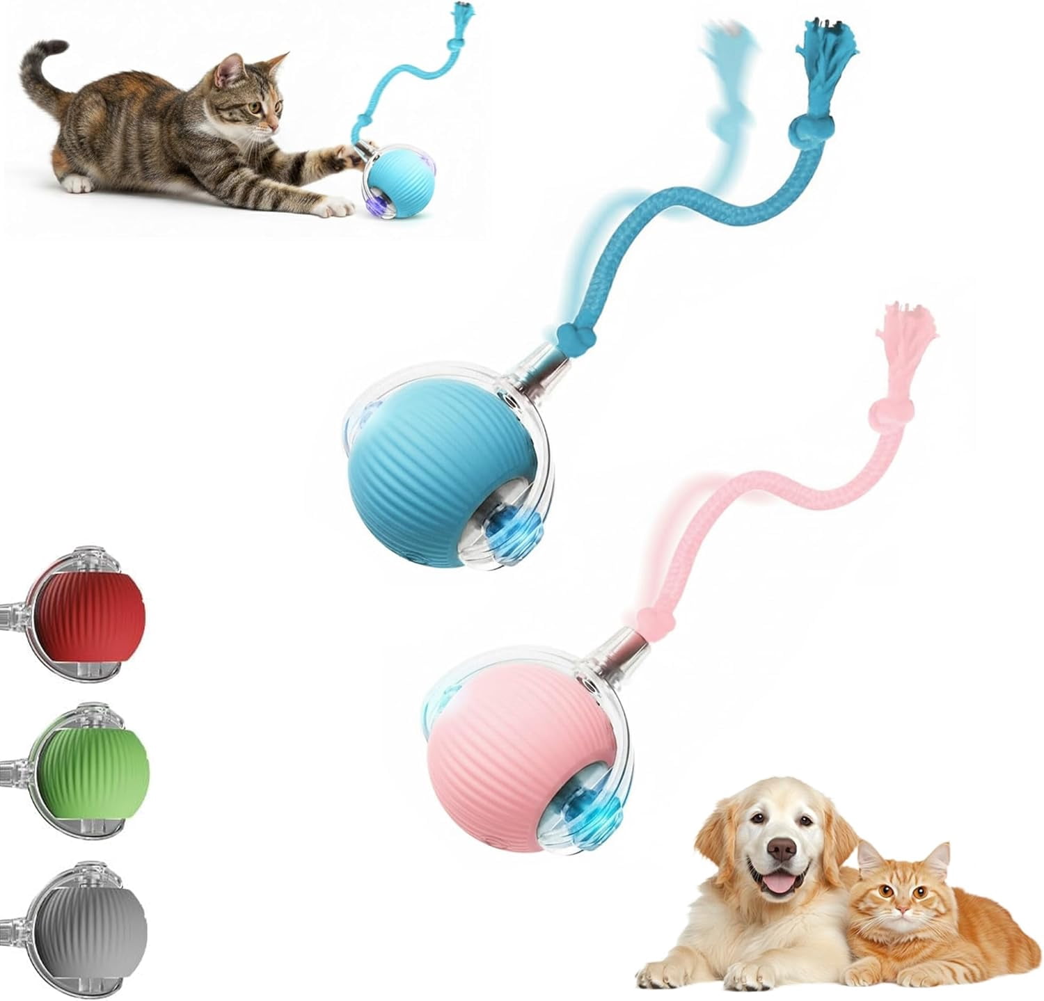 Interactive Dog Toy Ball for Indoor Pets | Automatic Smart Motion ...