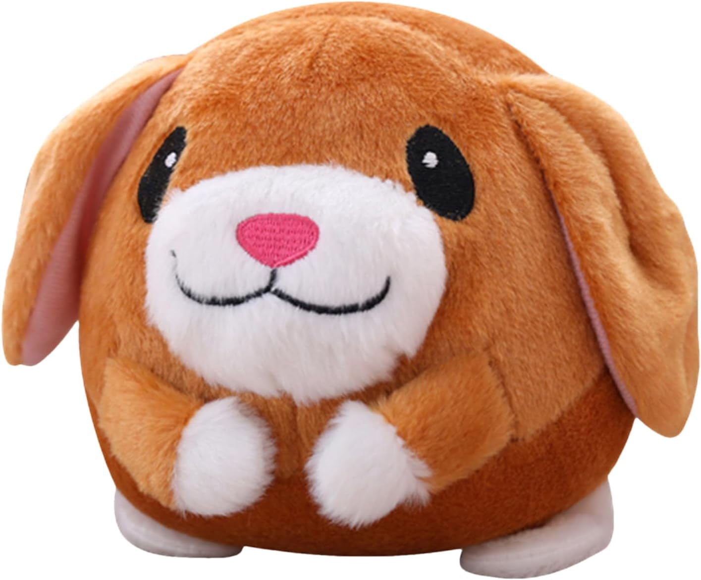 Interactive Dog Toy - Self Moving Plush Ball with Squeaky Sound ...