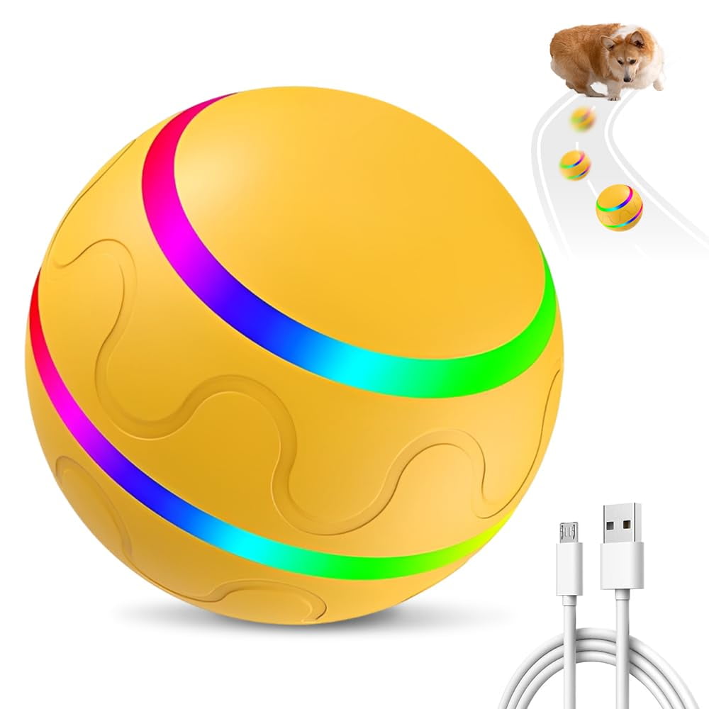 Interactive Dog Toys, 2025 Upgraded Large Pet Bounce Ball, Automatic ...