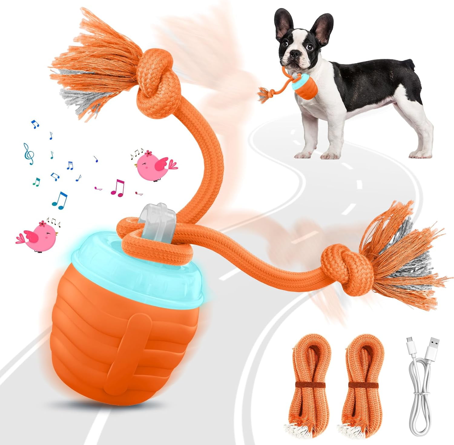 Interactive Dog Toys - 2025 Upgraded Motion Activated Balls for Medium ...