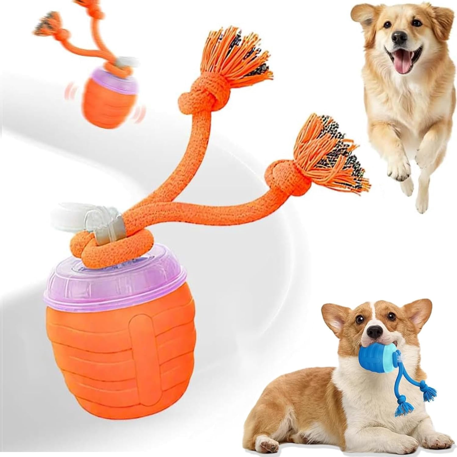 Interactive Dog Toys - 2026 New Motion Activated Dogs Ball with 360 ...