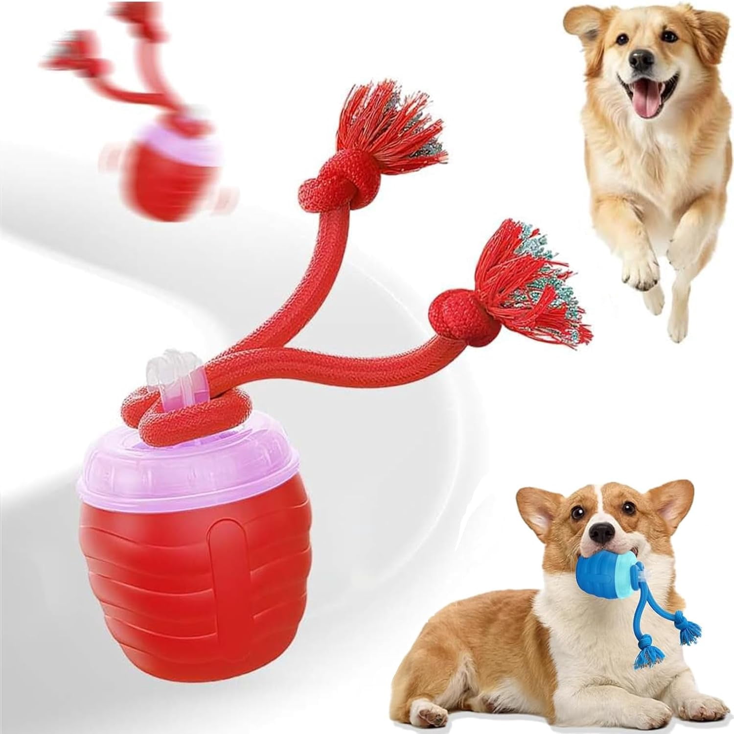 Interactive Dog Toys - 2026 New Motion Activated Dogs Ball with 360 ...