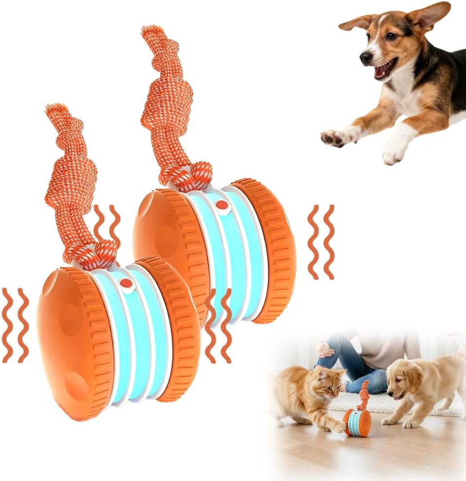 Interactive Dog Toys, 2026 Upgrade Self Moving Ball with Smart 360 ...