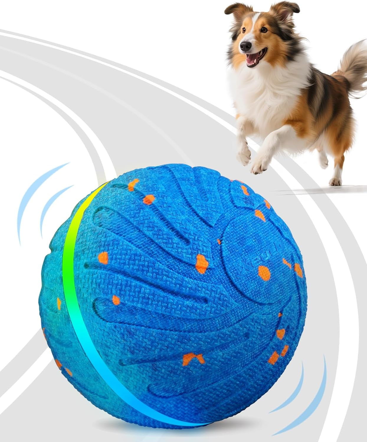 Xeuch Smart Interactive Dog Balls, Automatic Moving Ball for Medium and ...