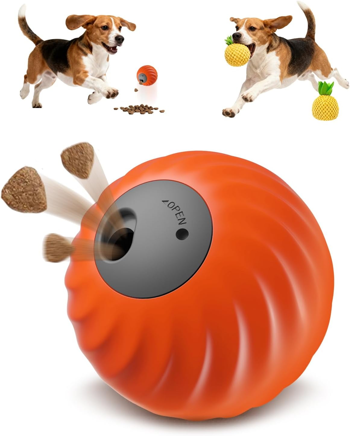 Interactive Dog Toys Ball, 2025 Upgraded Anti-chew Safe Material Small ...