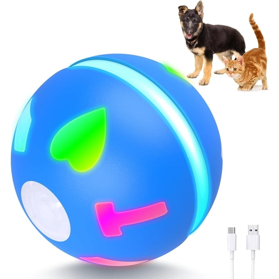 Interactive Dog Toys Ball, Motion Activated Rolling Dog Ball, Automatic ...