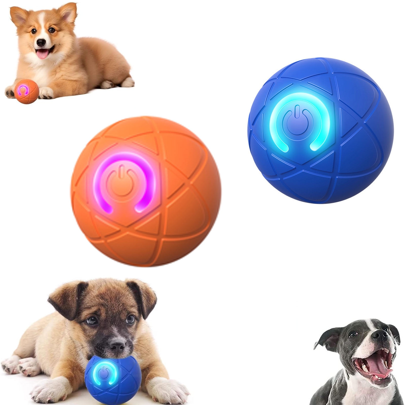 Interactive Dog Toys Balls,2026 New Automatic Rolling Ball for Dog ...