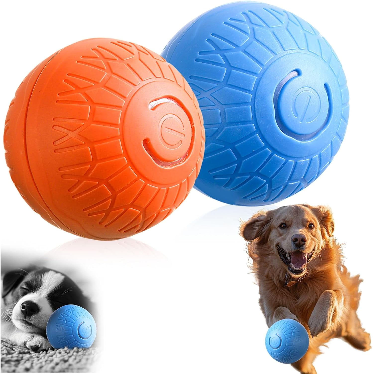 Interactive Dog Toys Dog Ball, 2025 Upgrade Large Automatic Moving Dogs ...