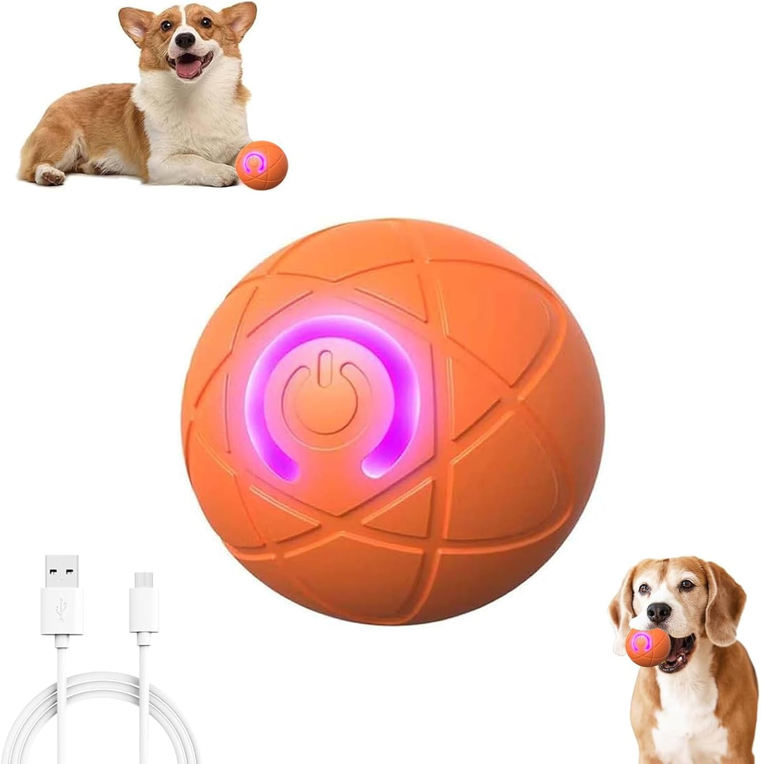 Interactive Dog Toys Shaky Ball Toy for Dogs, 2025 New Rechargeable ...