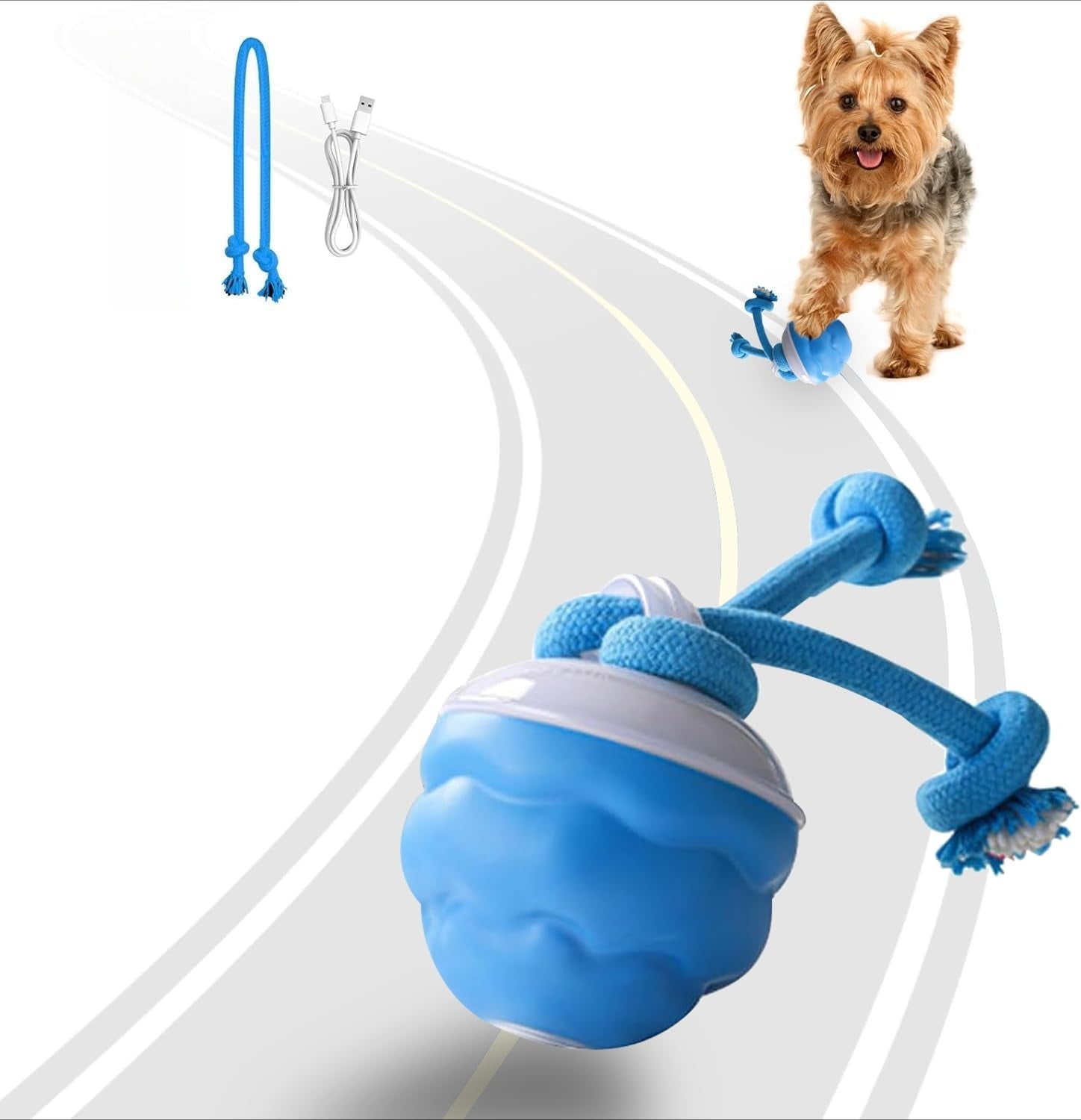 Interactive Dog Toys，Smart Interactive Bouncing Ball, three modes ...