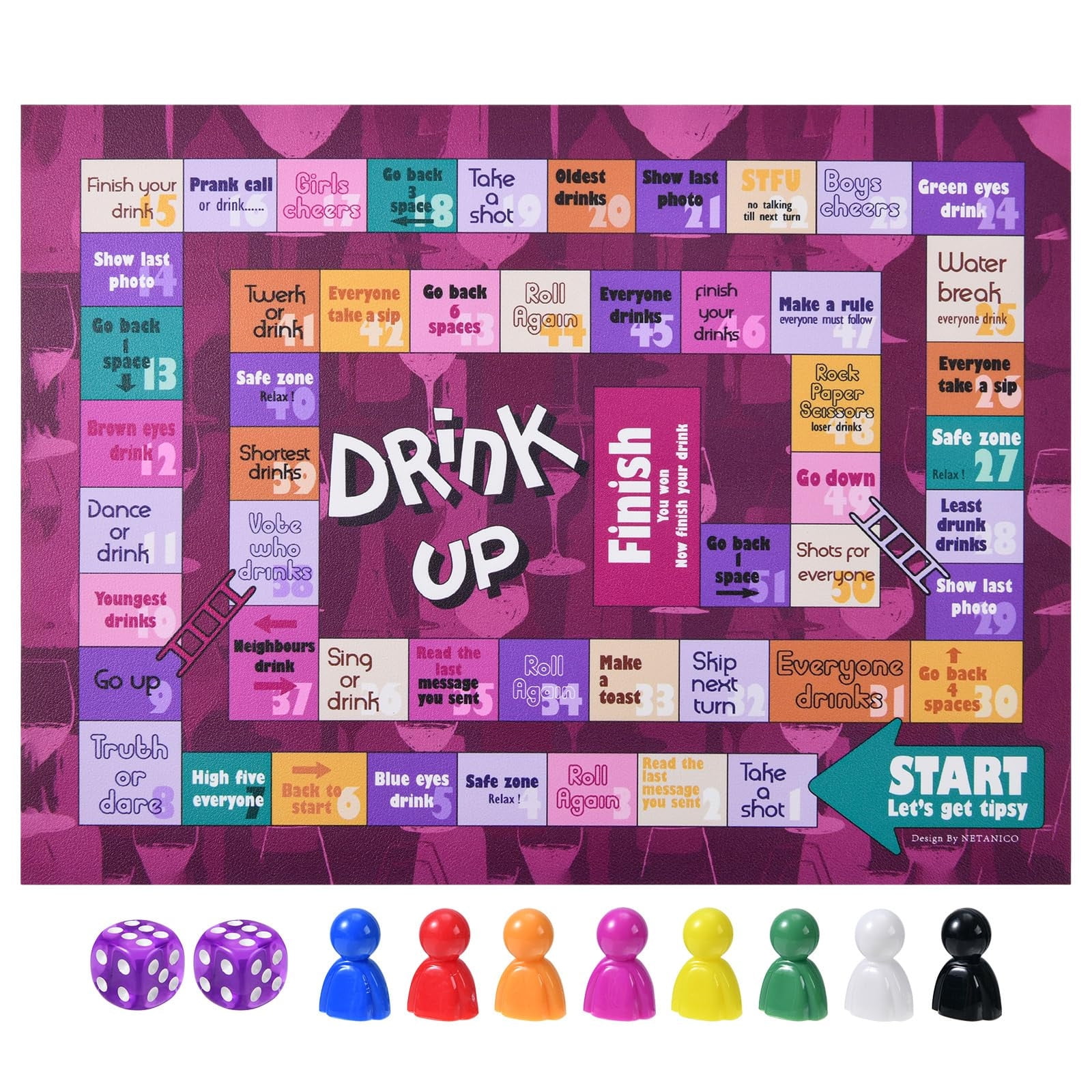 Interactive Drinking Board Game Puzzle Game for Couples Party Game ...