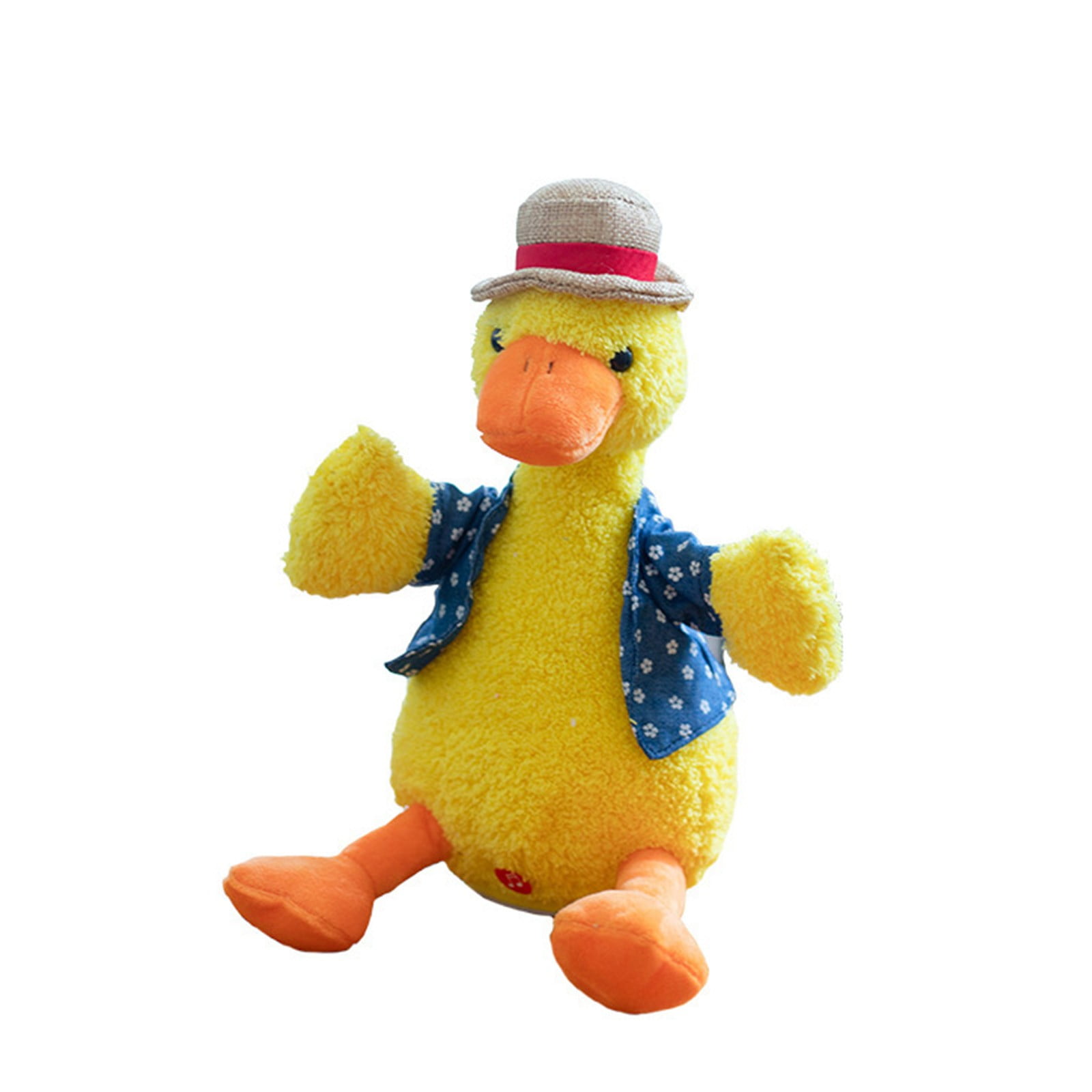 Interactive Duck Toy Part B Yellow Plush With Nodding Motion And Sound ...