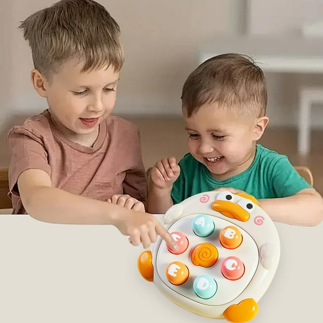 Interactive Ducks Themed Toy for Kids 3+ - ABS Plastic Tactile Response ...