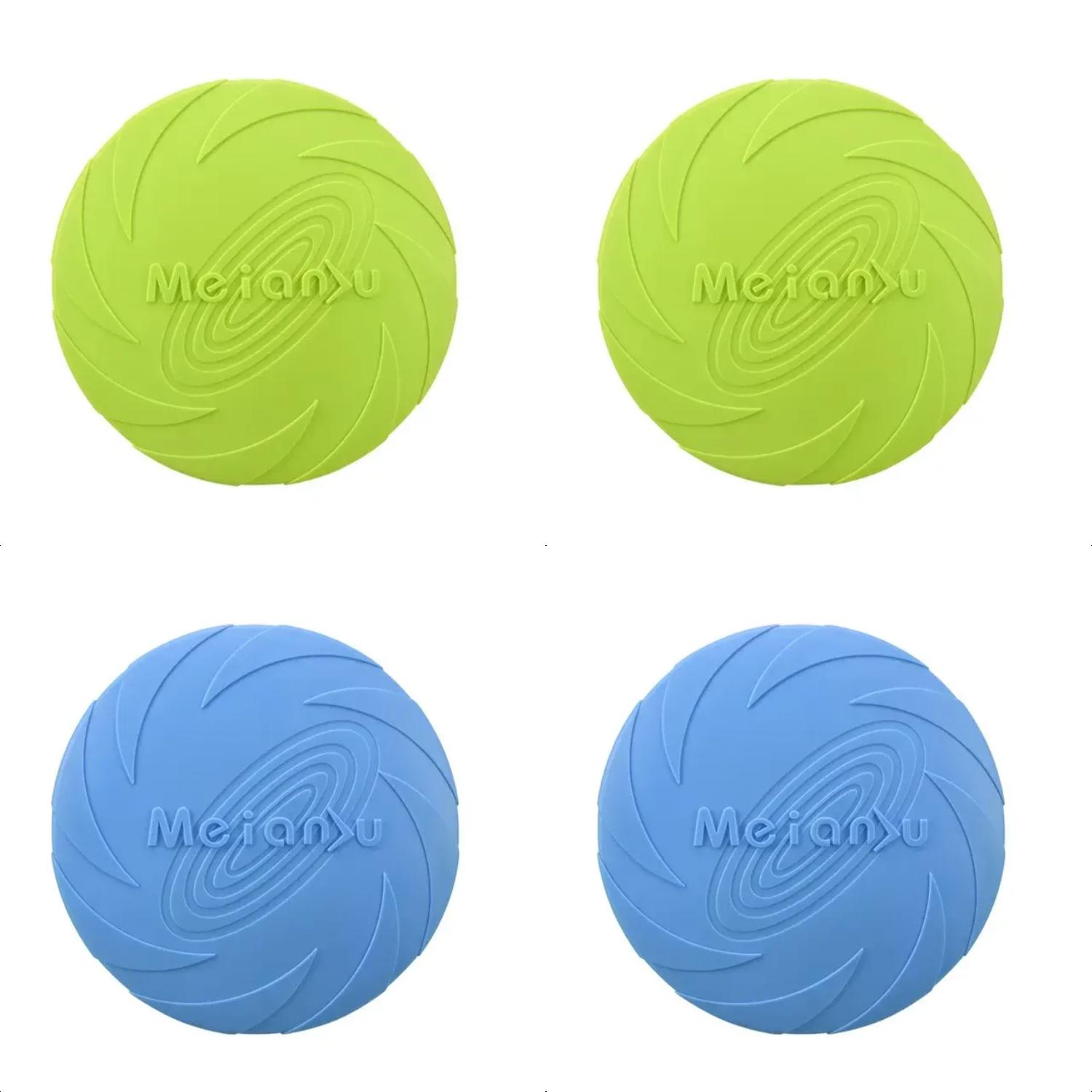 Interactive Durable and Soft Silicone Pet Flying Disc Toy - Ideal for ...