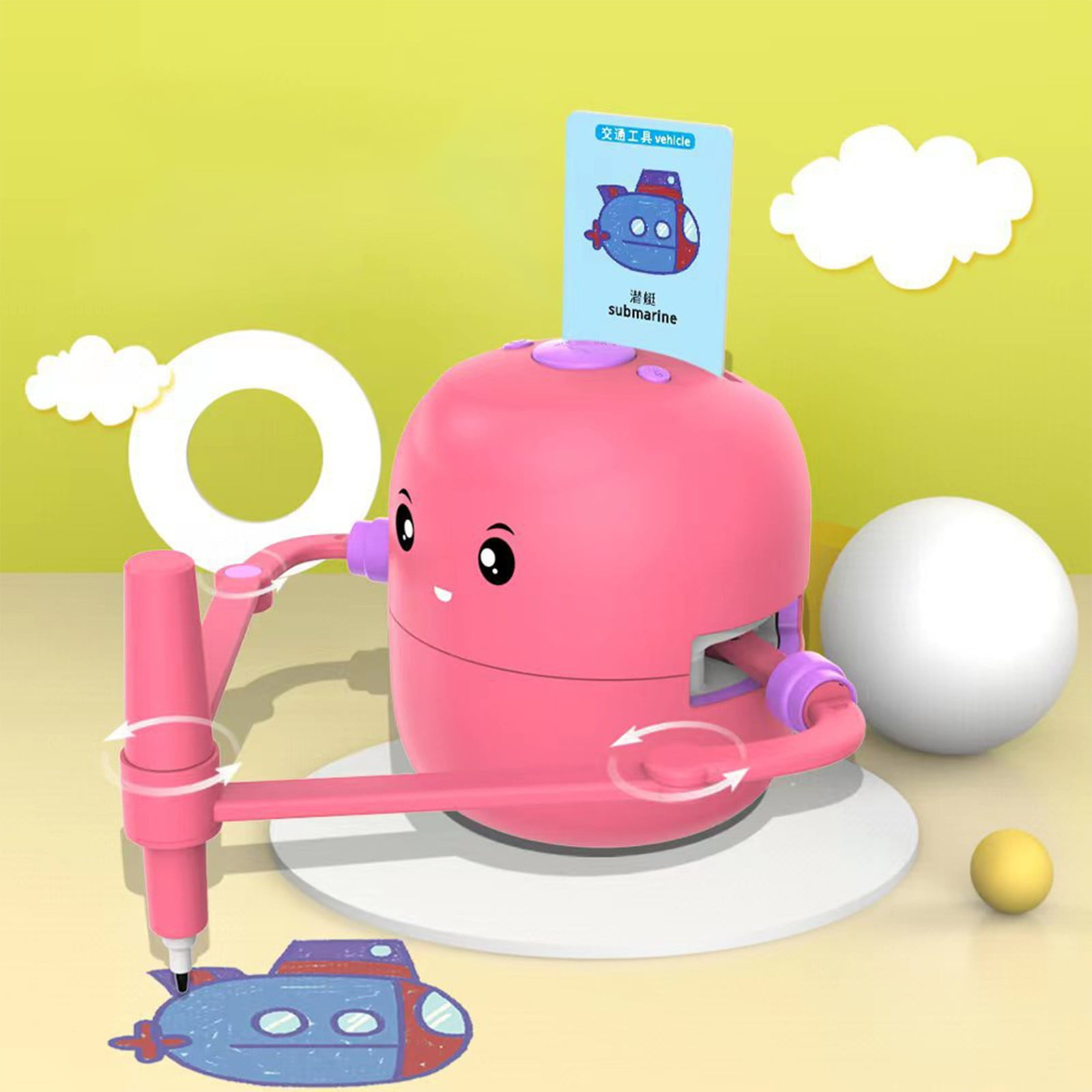 Interactive Educational Drawing Robot for Kids ,Learning Robot Toys for ...