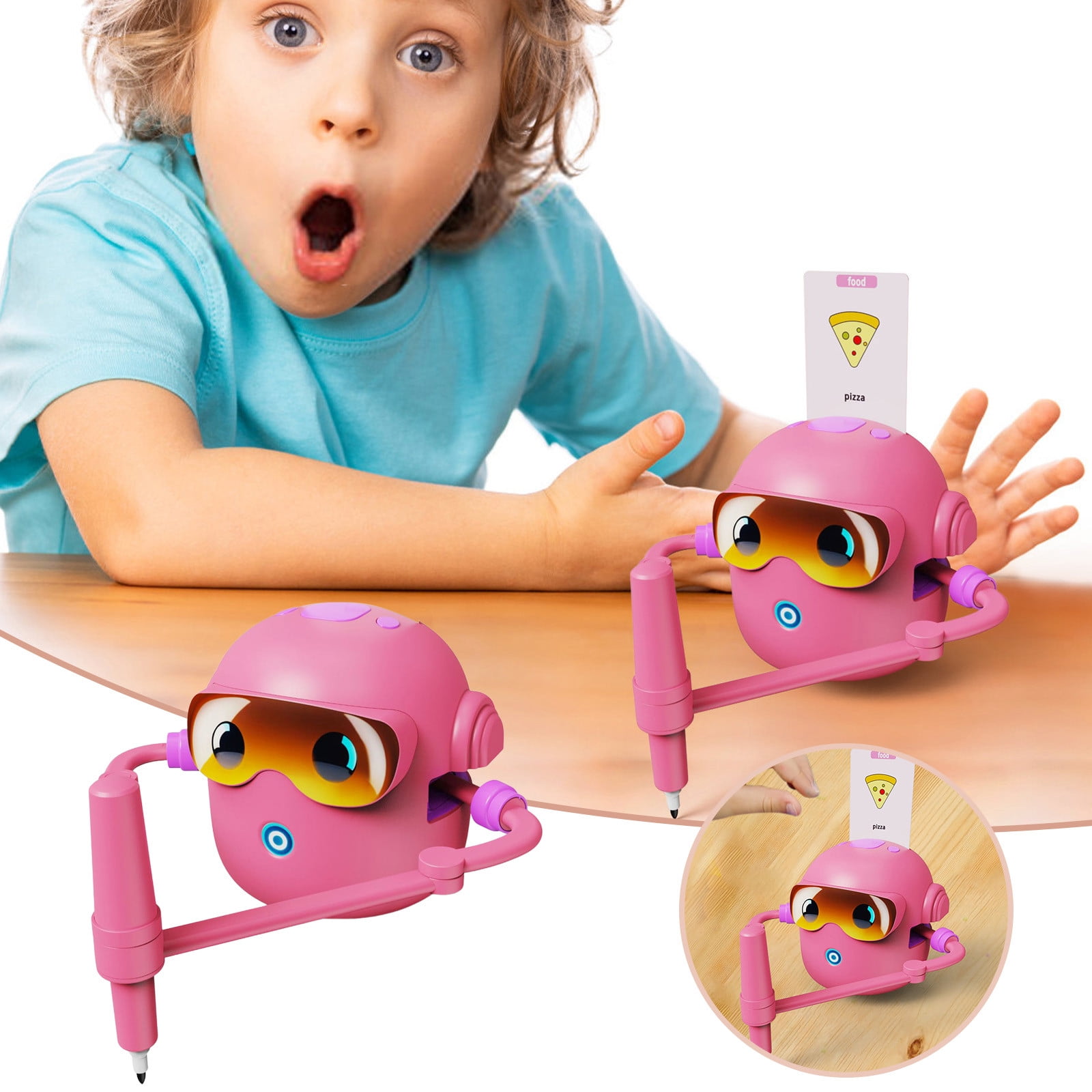 Interactive Educational Drawing Robot Toy for Kids with 100 Learning ...
