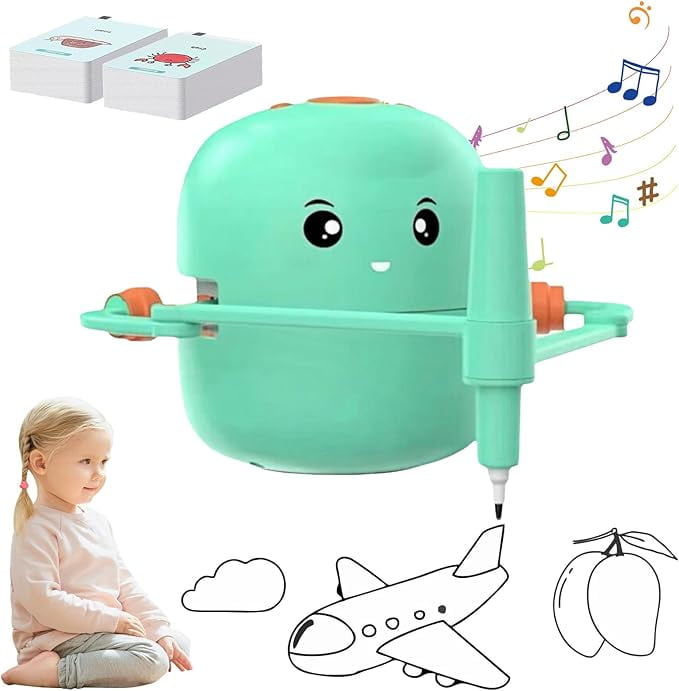 Interactive Educational Drawing Robot for Kids: 100 Word Cards for ...