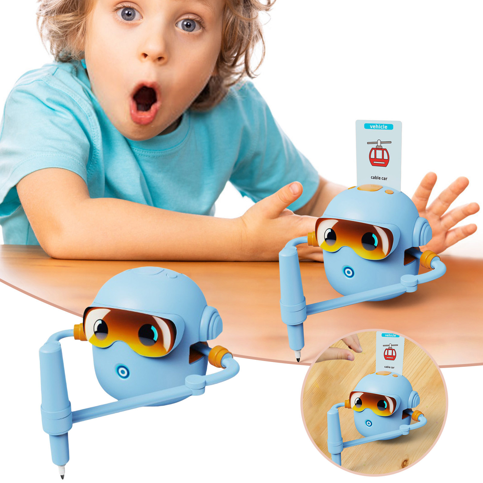 Interactive Educational Drawing Robot for Kids - Painting Toy with 100 ...