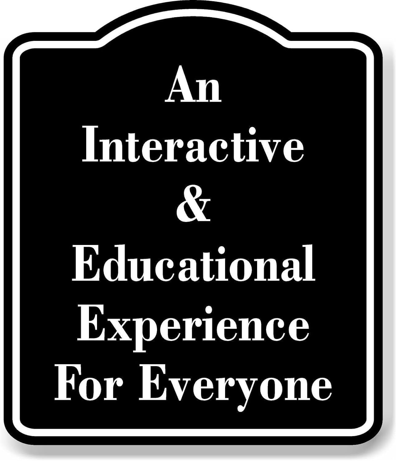 Interactive Educational Experience Everyone BLACK Aluminum Composite ...