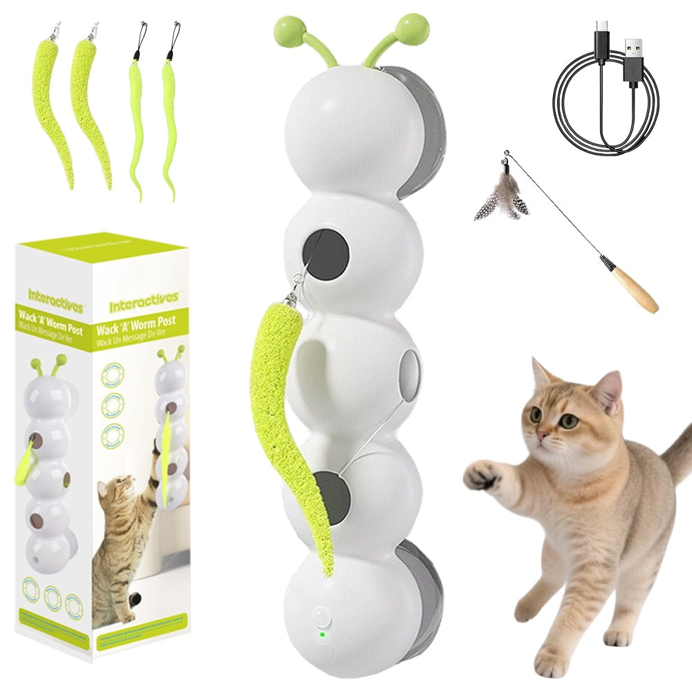 Interactive Electric Caterpillar Cat Toy,Smart Caterpillar Cat Toys ...