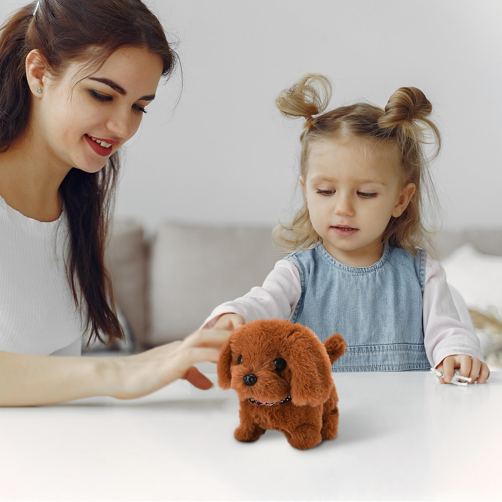 Interactive Electric Walking Lifelike Dog Toy For Kids & Pets ...