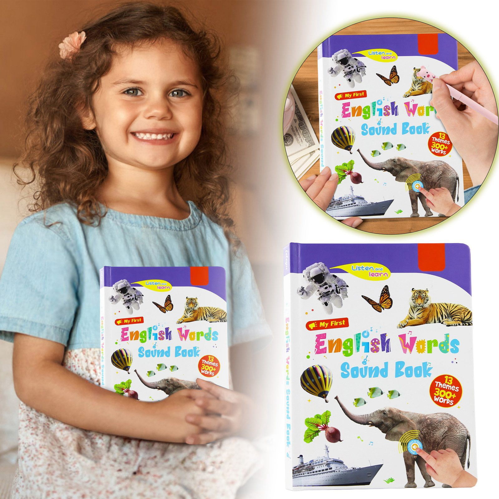 Interactive English Word Book Early Learning Toy For Kids Educational ...