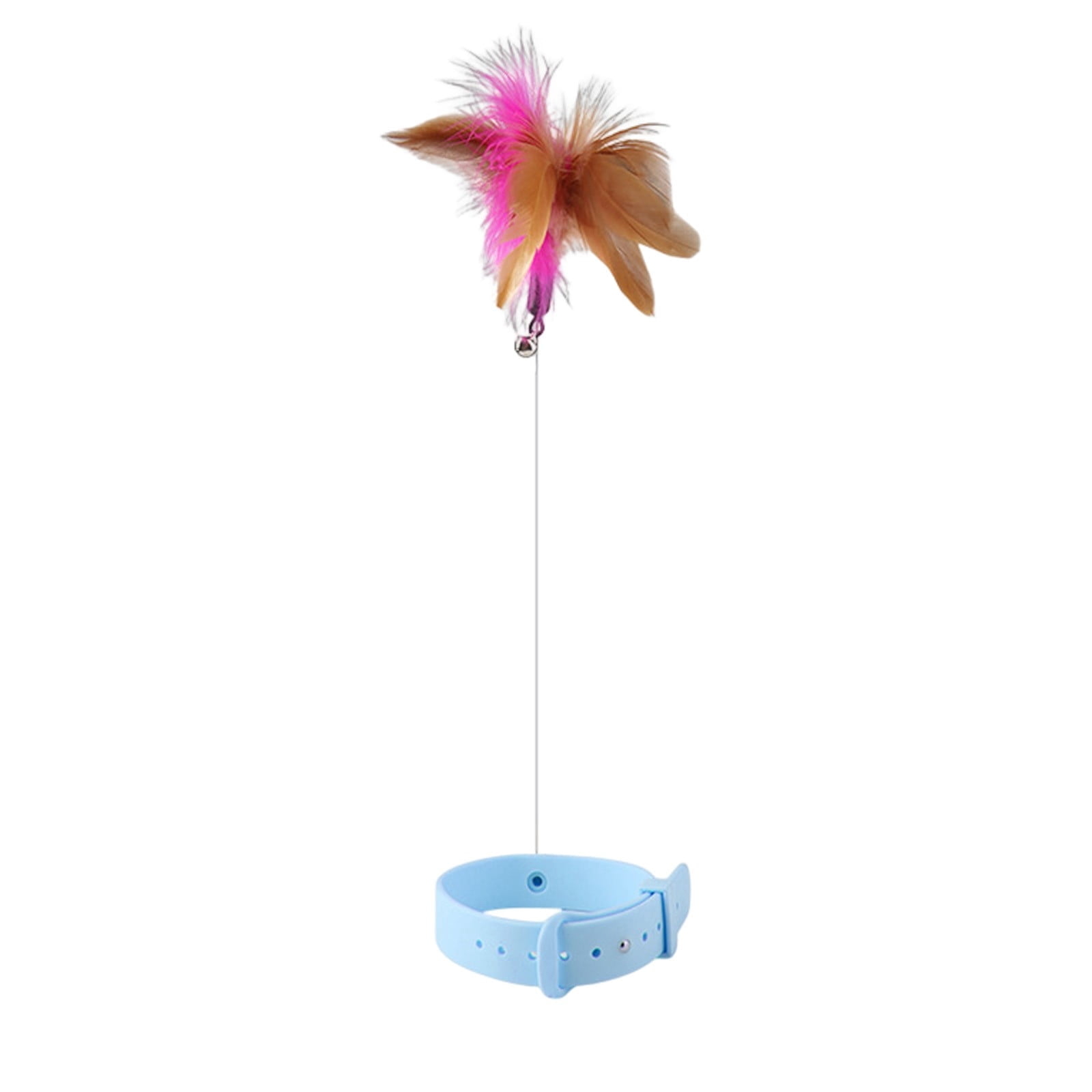 Interactive Feather Collar Toy - Teasing Stick with Bells, Durable ...